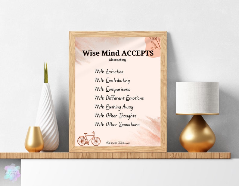 DBT: ACCEPTS Dialectical Behavior Therapy Distress - Etsy