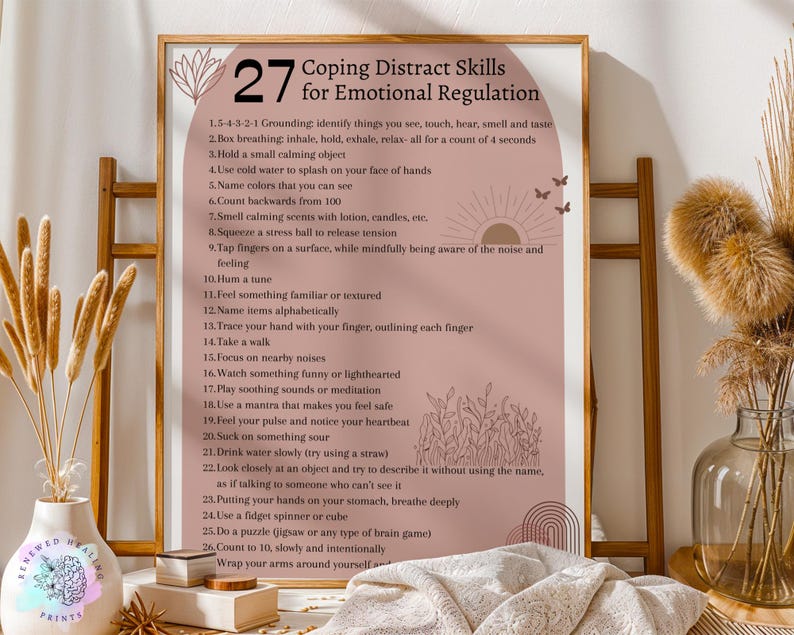 Coping Distract Skills for Emotional Regulation (DBT) for Social ...