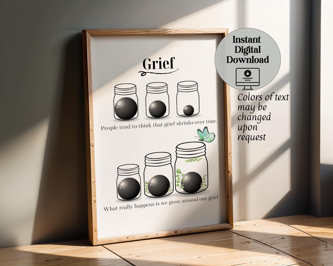 Grief and Loss Print: Growing and Healing Art (digital Download) - Etsy