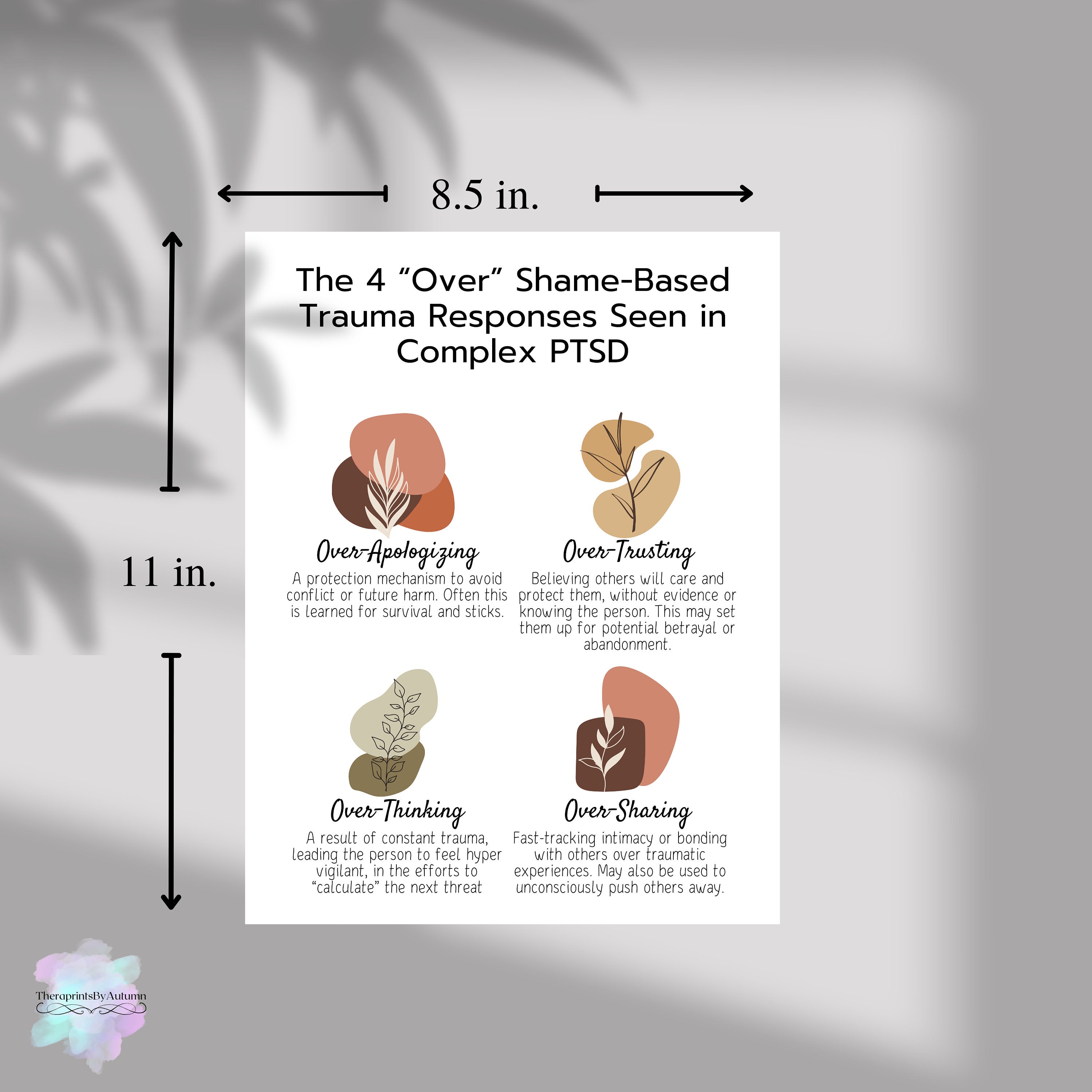 The Four OVER Shame-based Trauma Responses in CPTSD for Social Worker ...