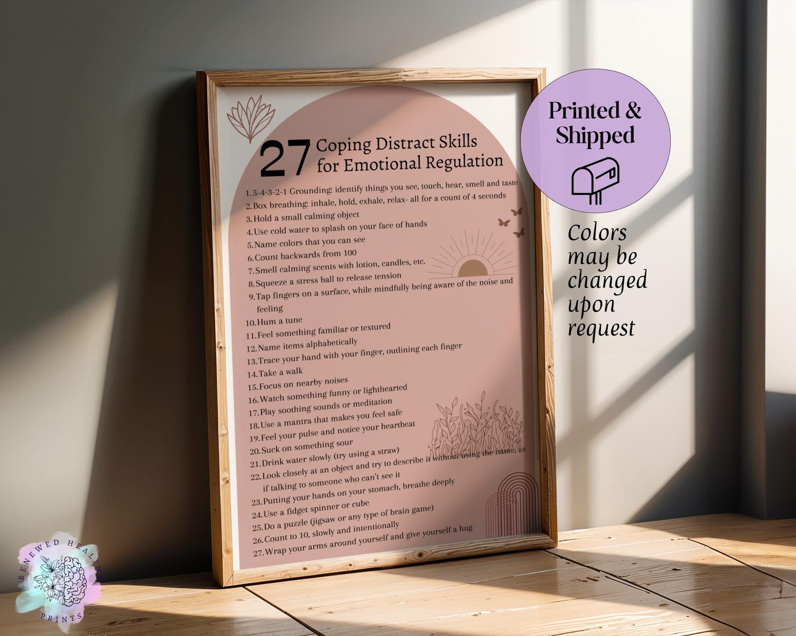 Coping Distract Skills for Emotional Regulation (DBT) for Social ...