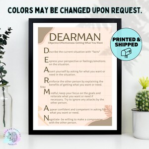 DBT:DEARMAN BOHO Dialectical Behavior Therapy, Interpersonal ...