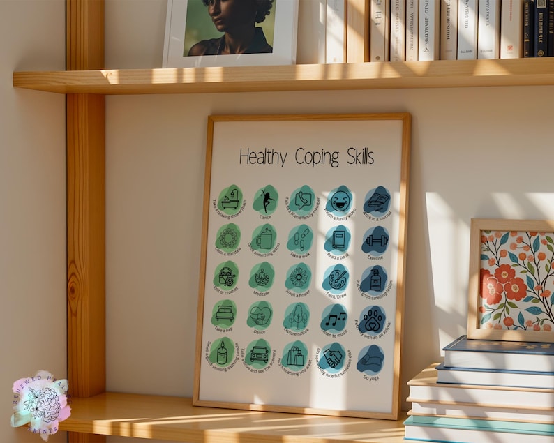 Diagrama de habilidades de afrontamiento saludables: Impresión de ...