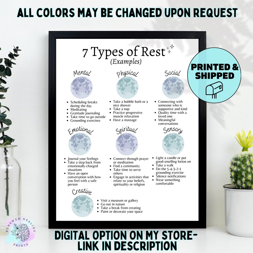 The 7 Types of Rest and Their Examples for Social Workers, Psychology ...