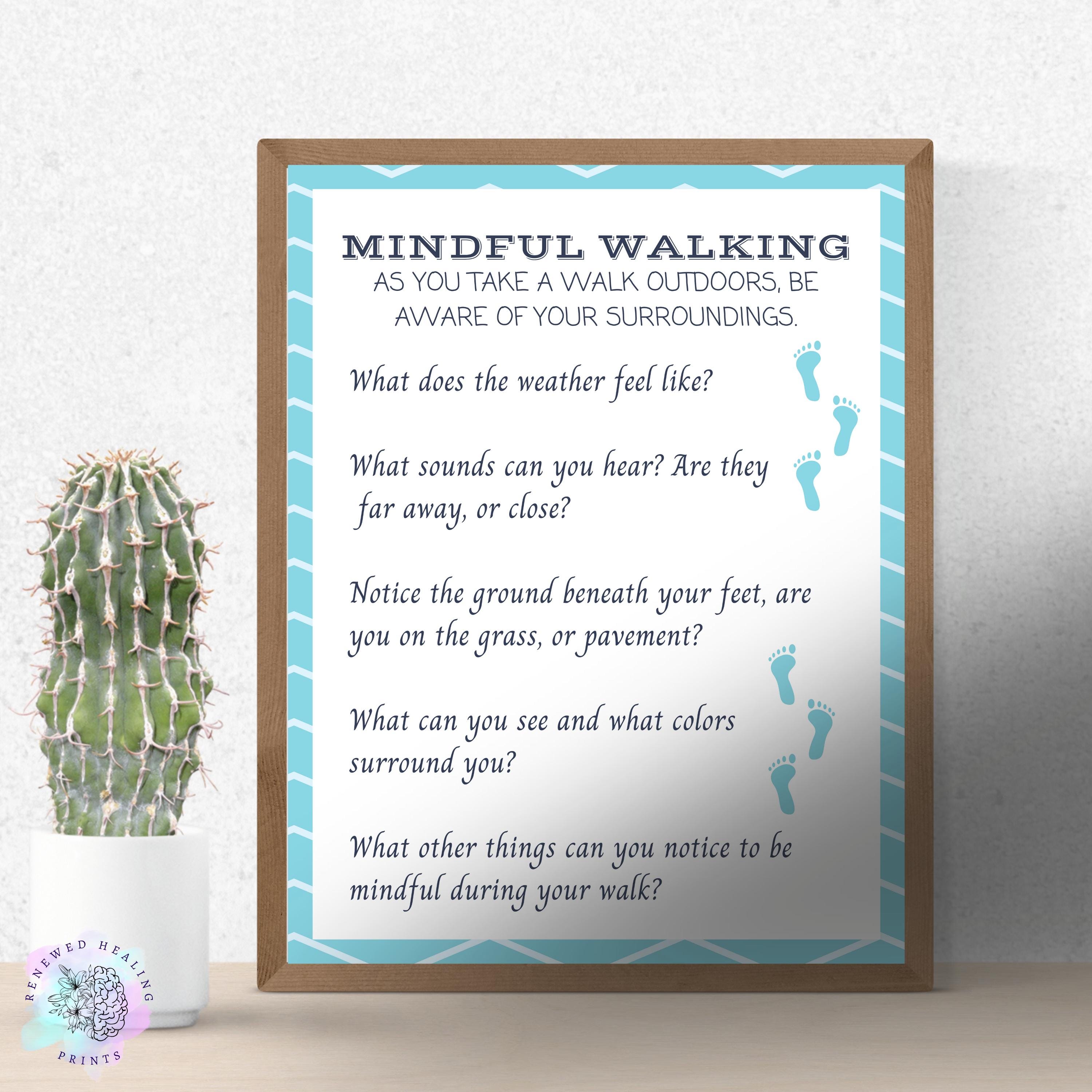 Mindful Walking, Senses, Grounding Exercise for Social Workers ...