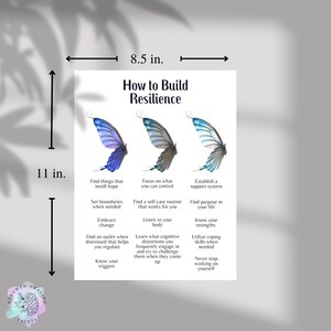 How to Build Resilience: Butterfly Wing Affirmation Graphic | Social ...