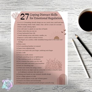 Coping Distract Skills for Emotional Regulation DBT for Social Workers ...