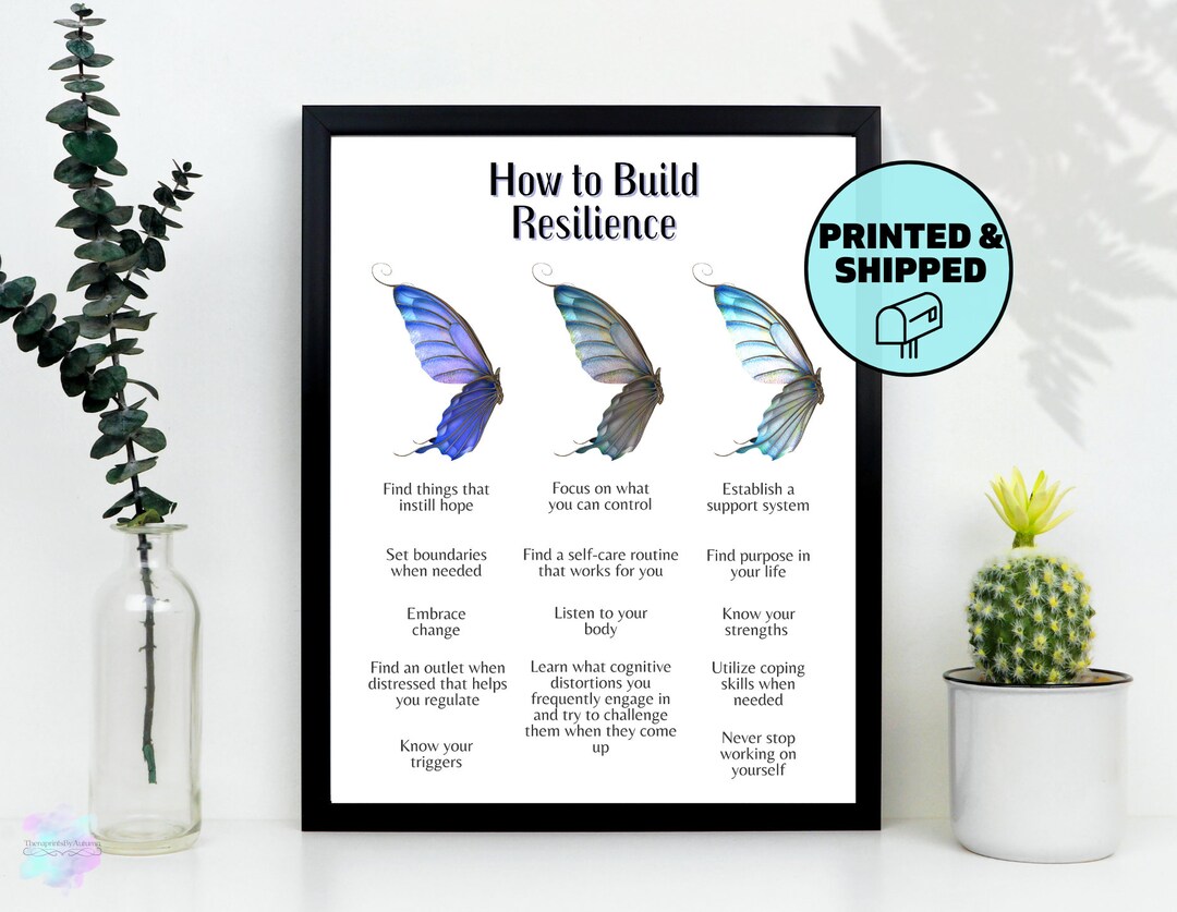 How to Build Resilience: Butterfly Wing Affirmation Graphic - Etsy