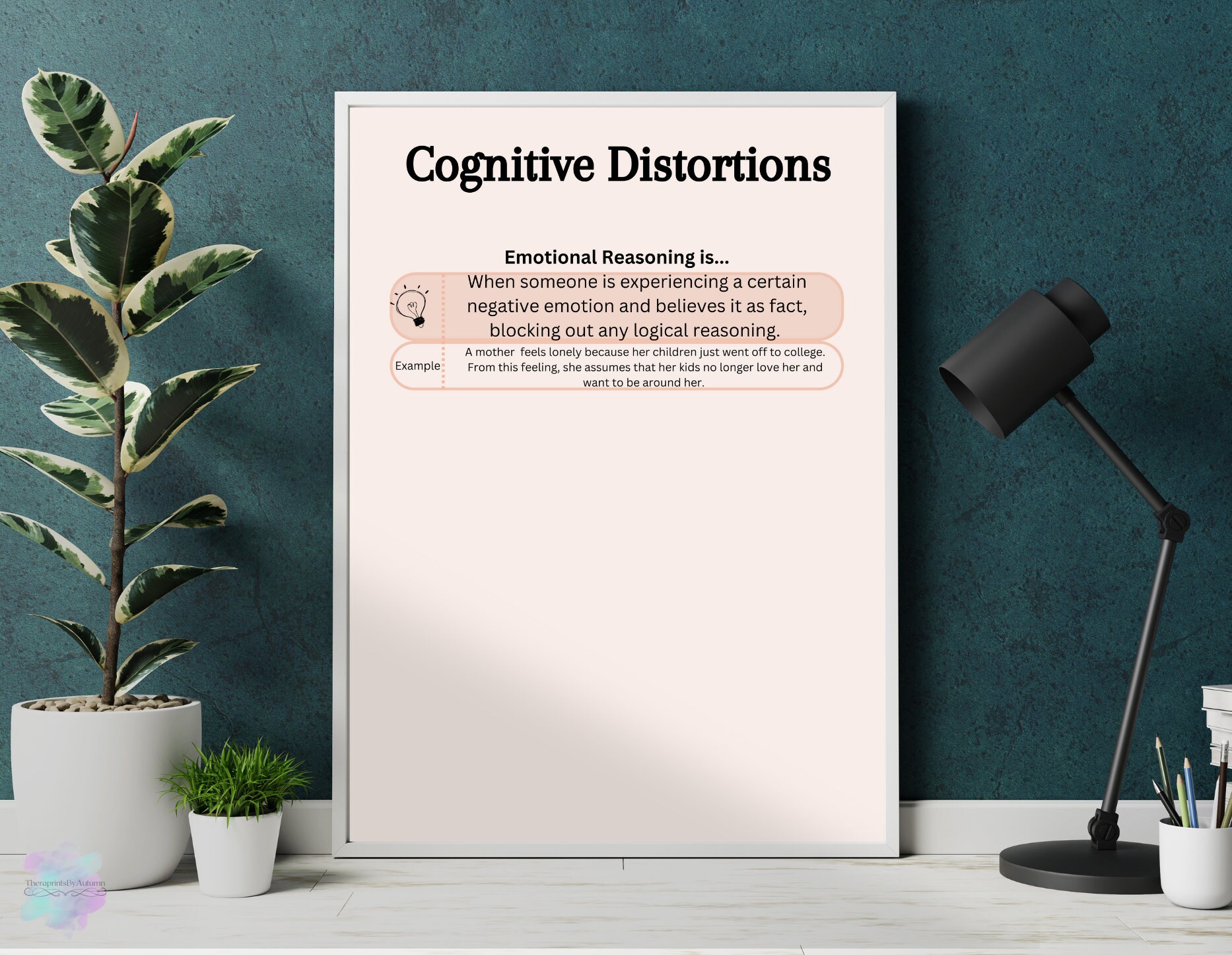 Twelve Cognitive Distortions: Definitions With Examples, Bundle of 5 ...