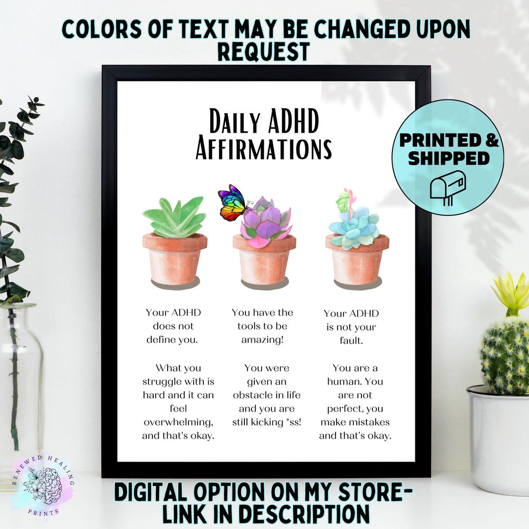 ADHD Positive Affirmation | Attention-deficit/hyperactivity Disorder ...