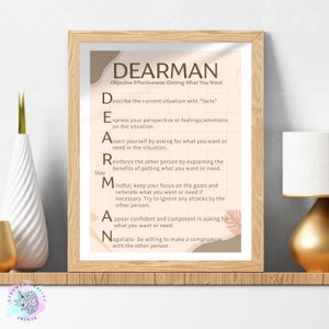 DBT:DEARMAN BOHO Dialectical Behavior Therapy, Interpersonal ...