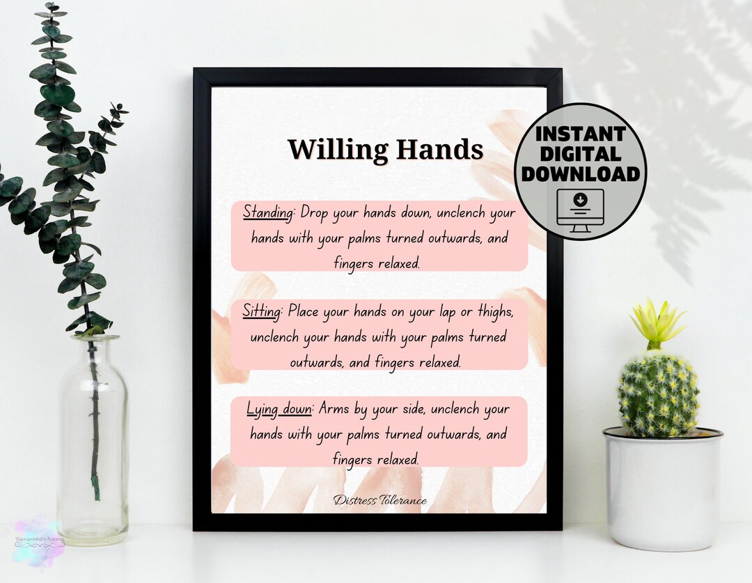 DBT: Willing Hands Dialectical Behavior Therapy, Distress Tolerance social Work, Occupational ...