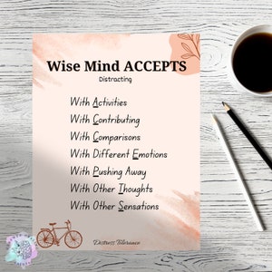 DBT: ACCEPTS Dialectical Behavior Therapy, Distress Tolerance social ...