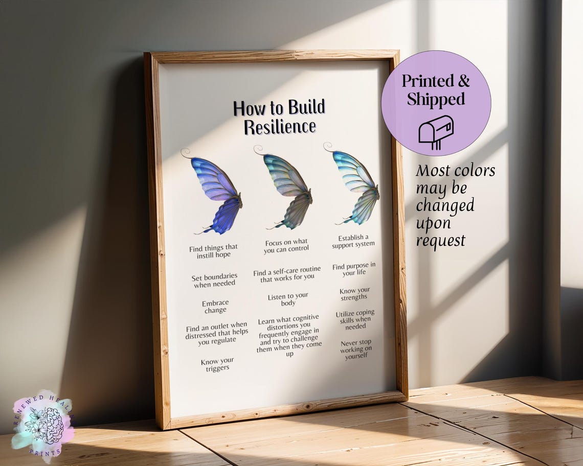How to Build Resilience: Butterfly Wing Affirmation Graphic | Social ...