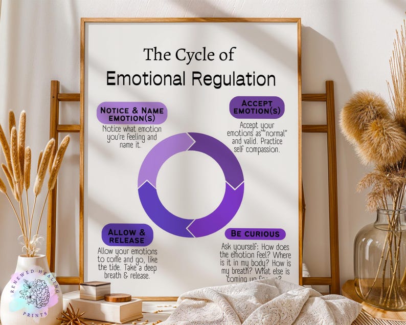 Emotional Regulation Diagram: Mental Health Social Work Psychology ...