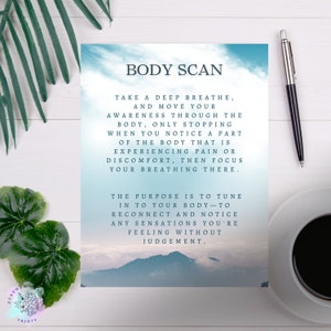 Body Scan Mindfulness Office Decor Gift for Therapist, Occupational ...