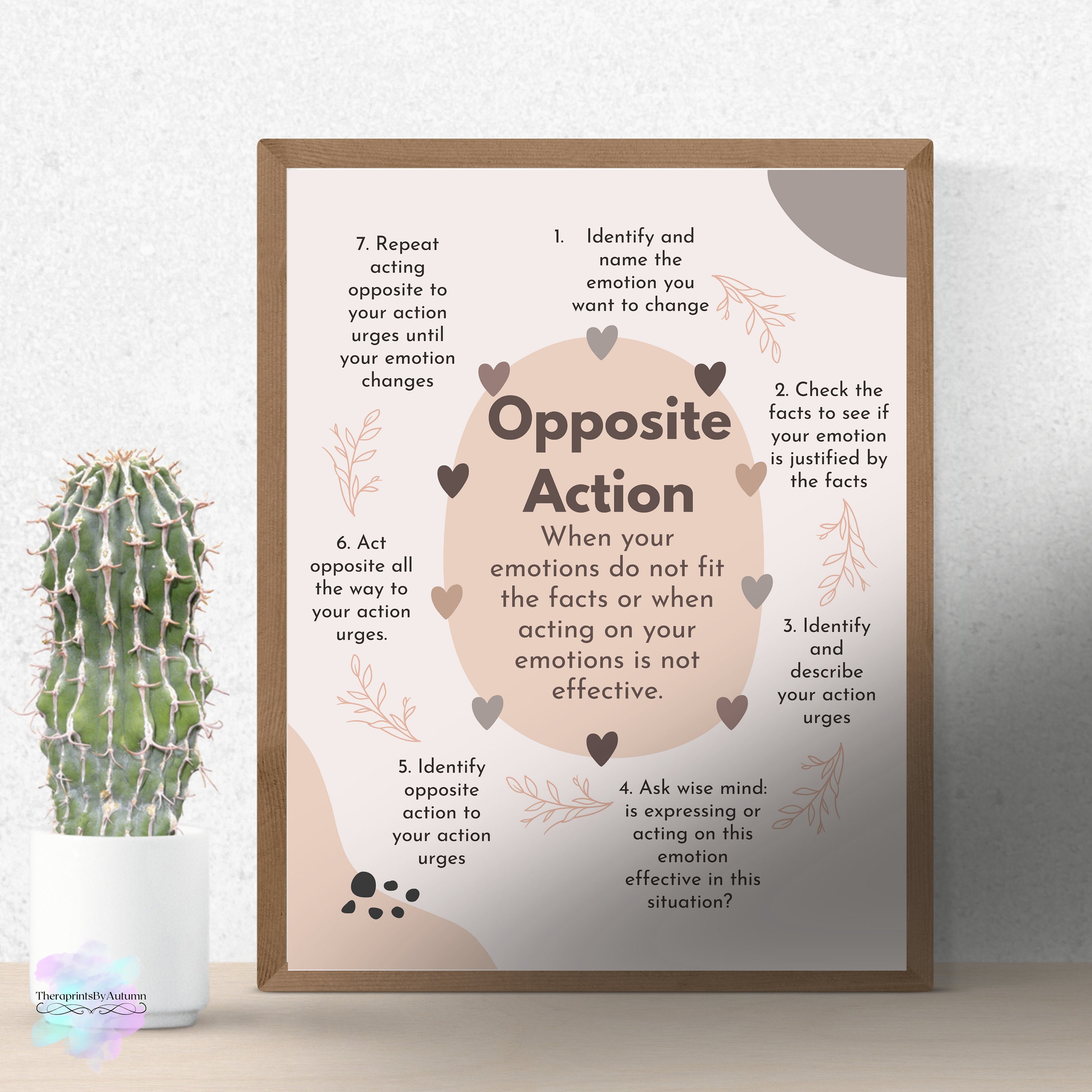 DBT: Opposite Action Dialectical Behavior T... Print for Social Worker ...