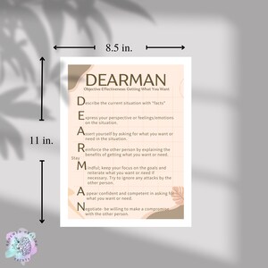 DBT:DEARMAN | BOHO Dialectical Behavior Therapy, Interpersonal ...