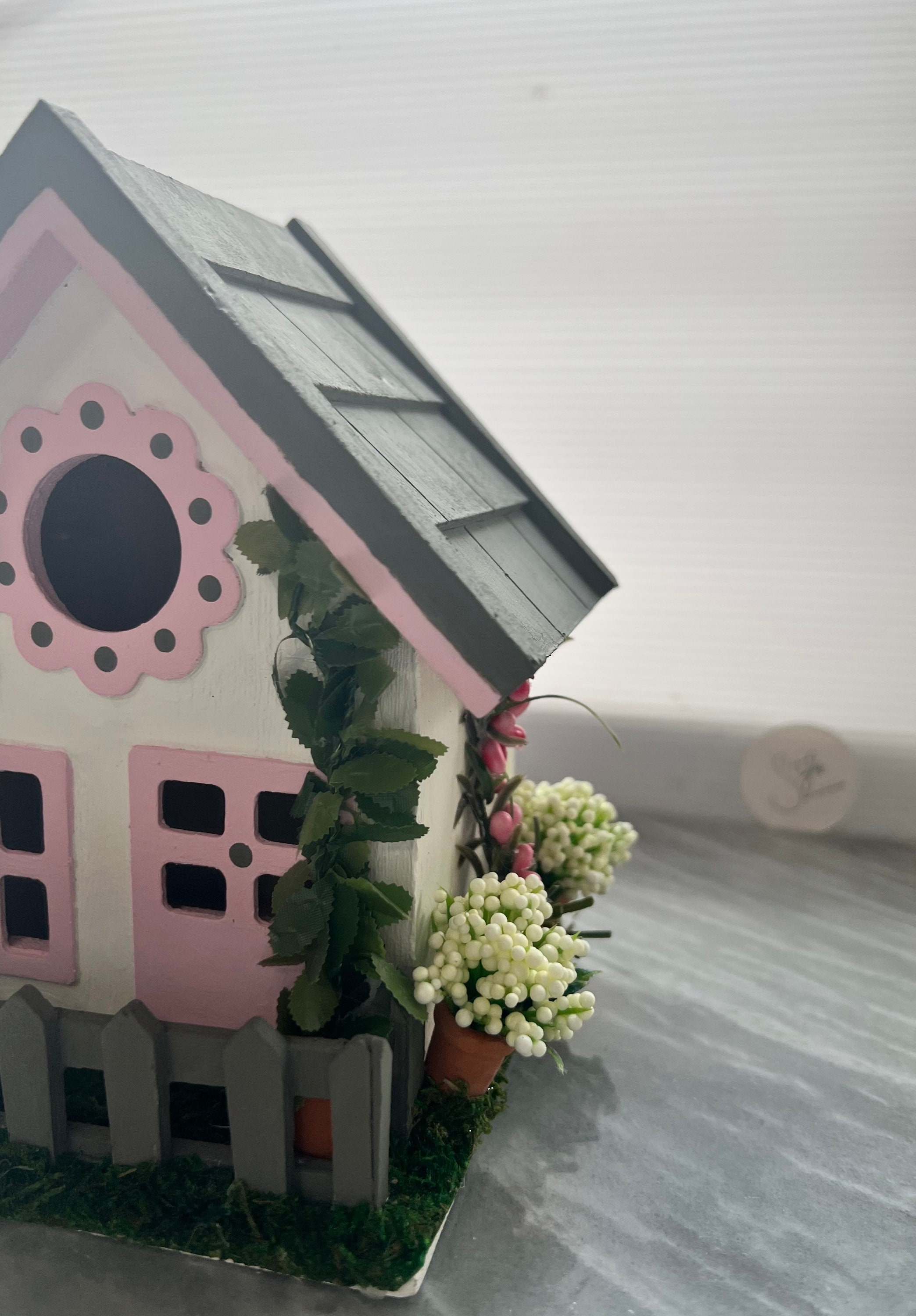 Decorative Birdhouse - “pink Countryside” - Etsy