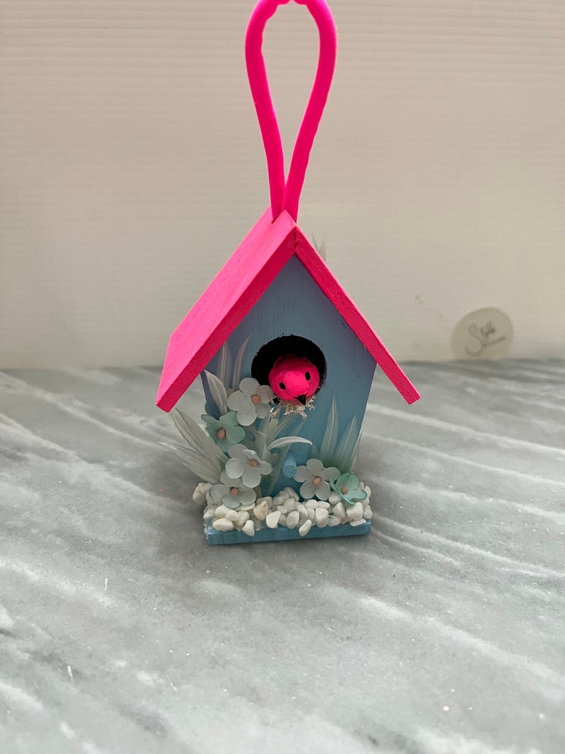 Decorative Birdhouse barbie Blue Mini - Etsy