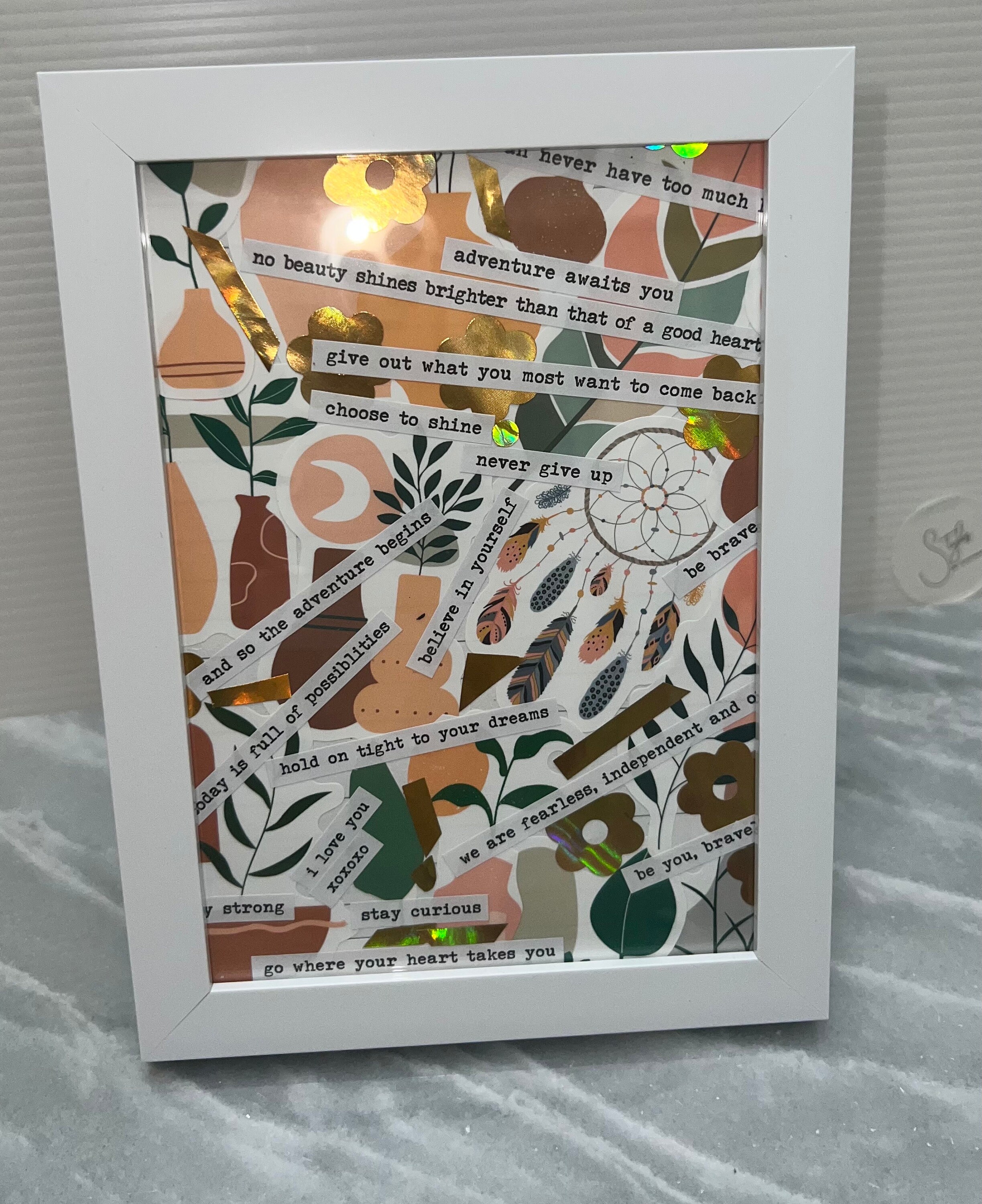 Inspo Frames - “never Give Up” - Etsy