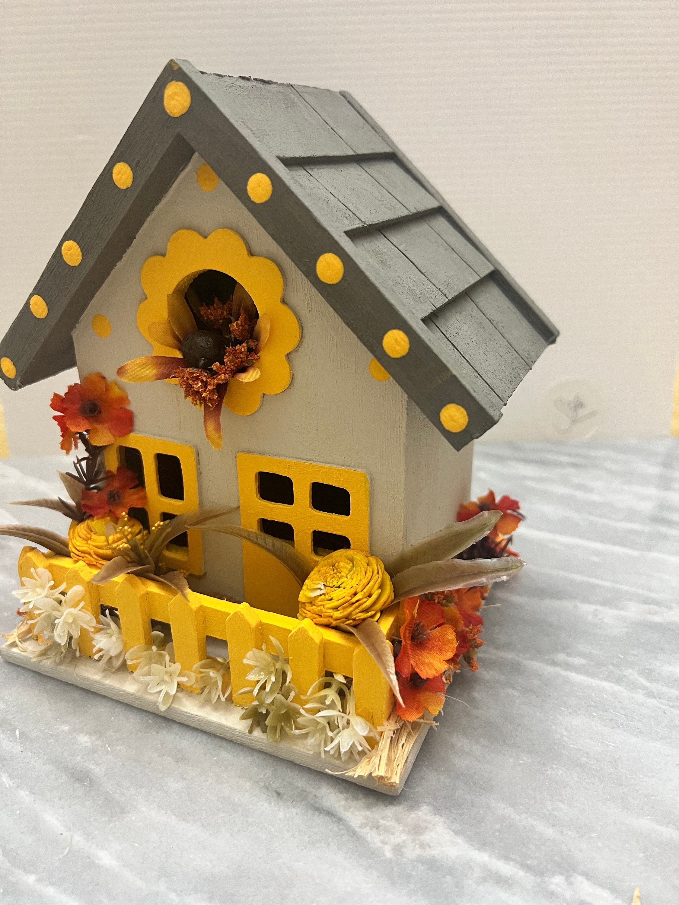 Decorative Birdhouse autumn Sun - Etsy