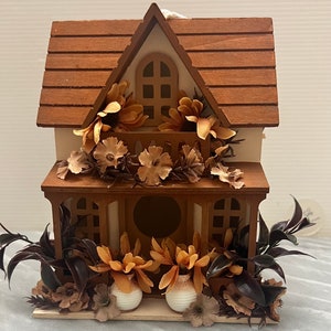 Decorative Birdhouse - “harvest Colonial” - Etsy