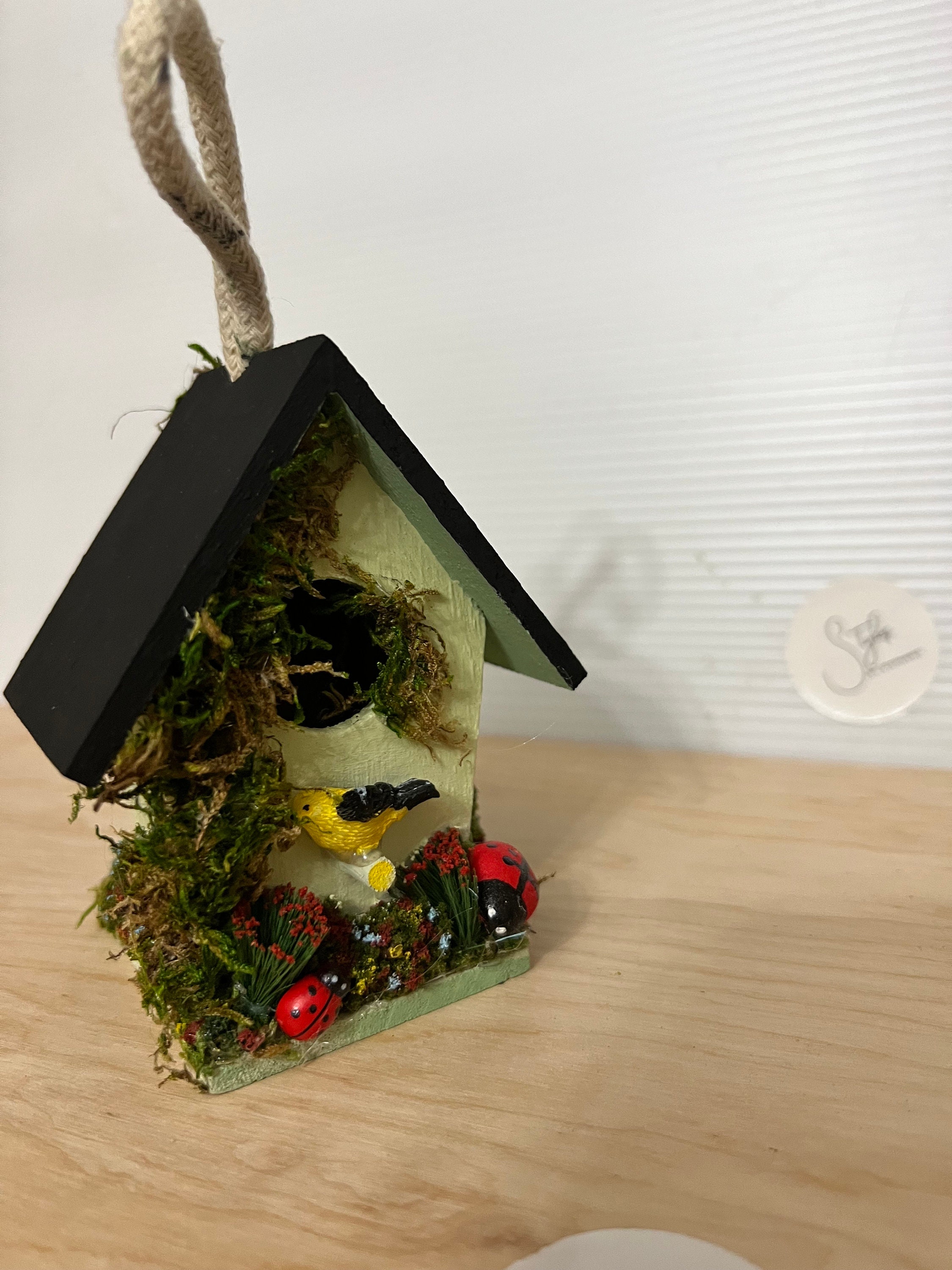 Decorative Birdhouse - “ladybug Garden” - Etsy