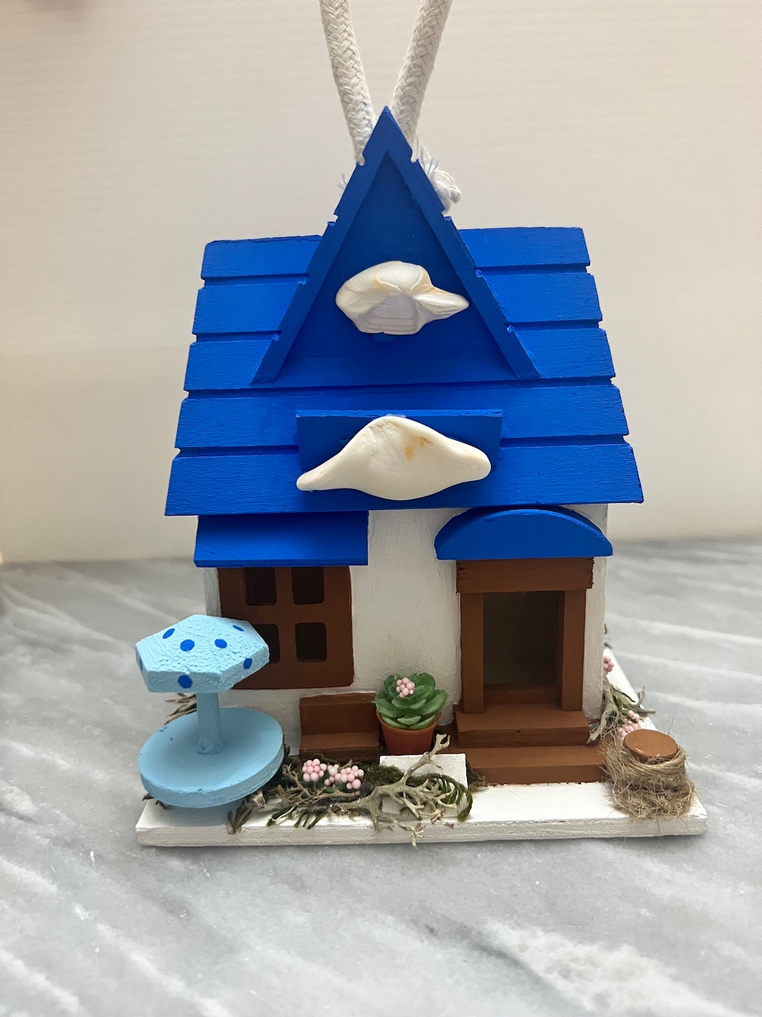 Decorative Birdhouse - “sea Shell Cottage” - Etsy