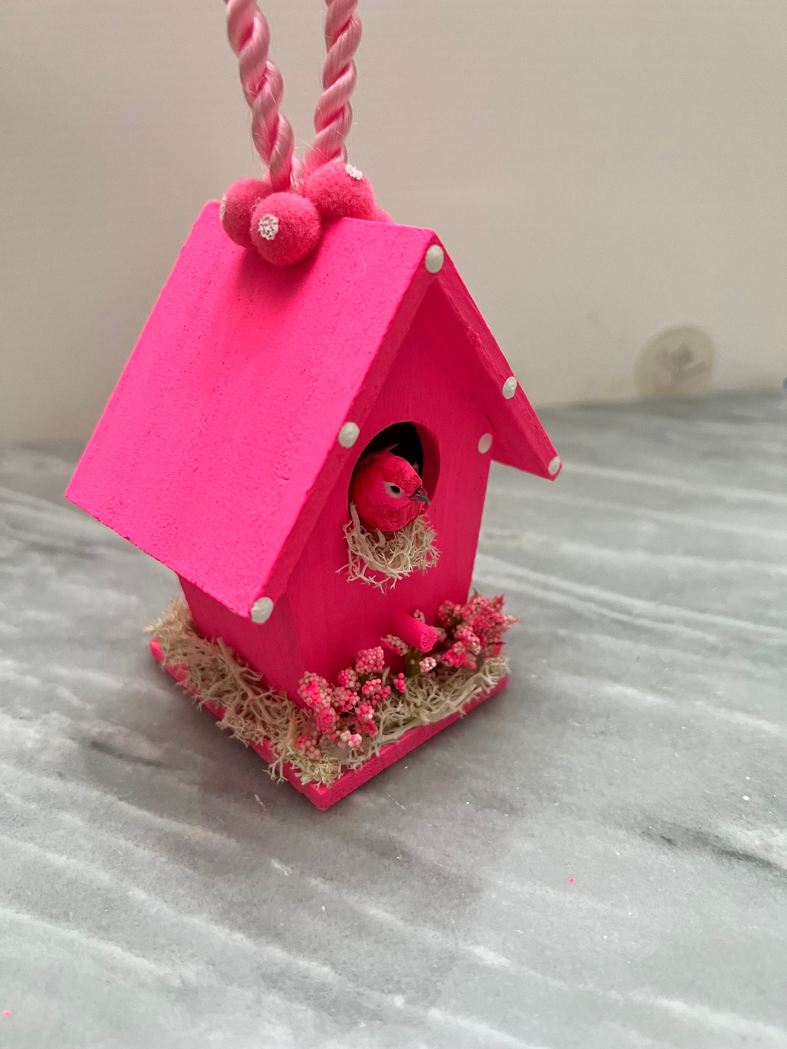 Decorative Birdhouse - “hot Pink” - Etsy