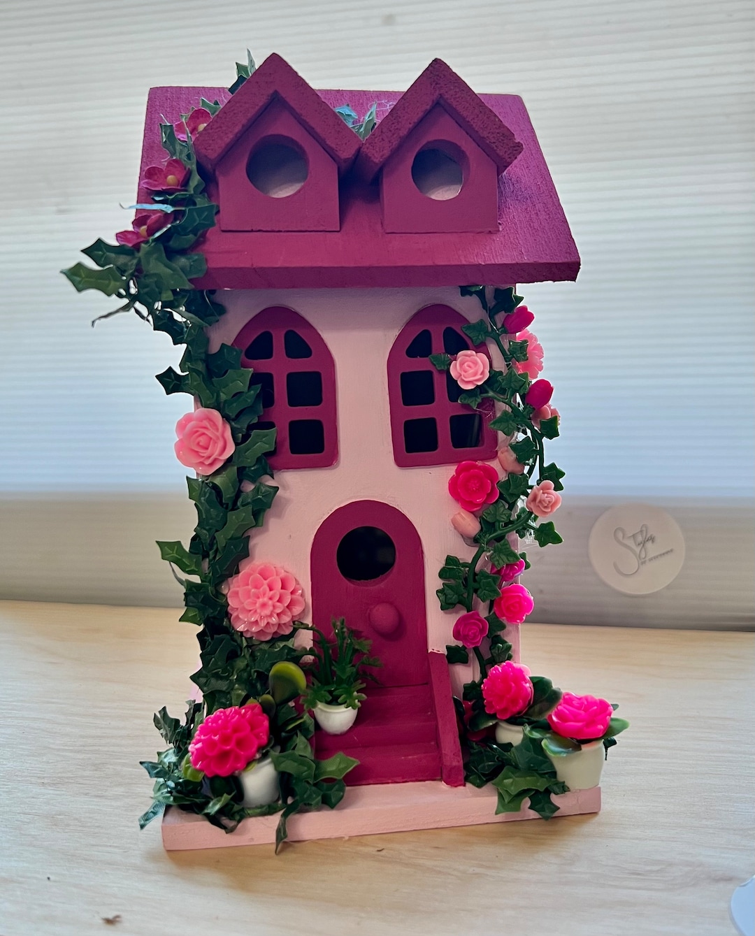 Decorative Birdhouse - “pretty in Pink” - Etsy