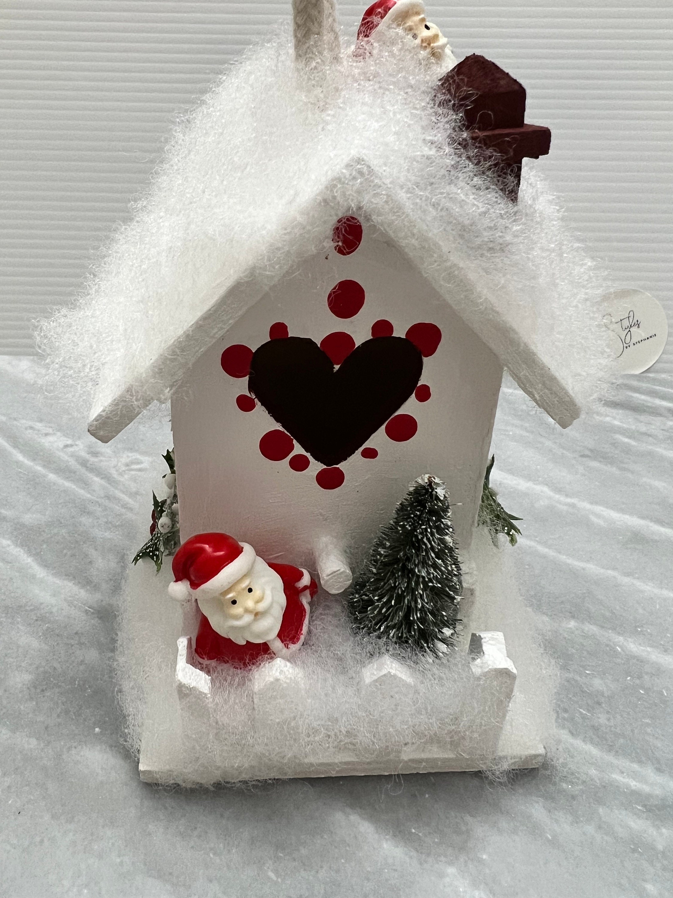 Decorative Birdhouse - “santa’s Cottage” - Etsy