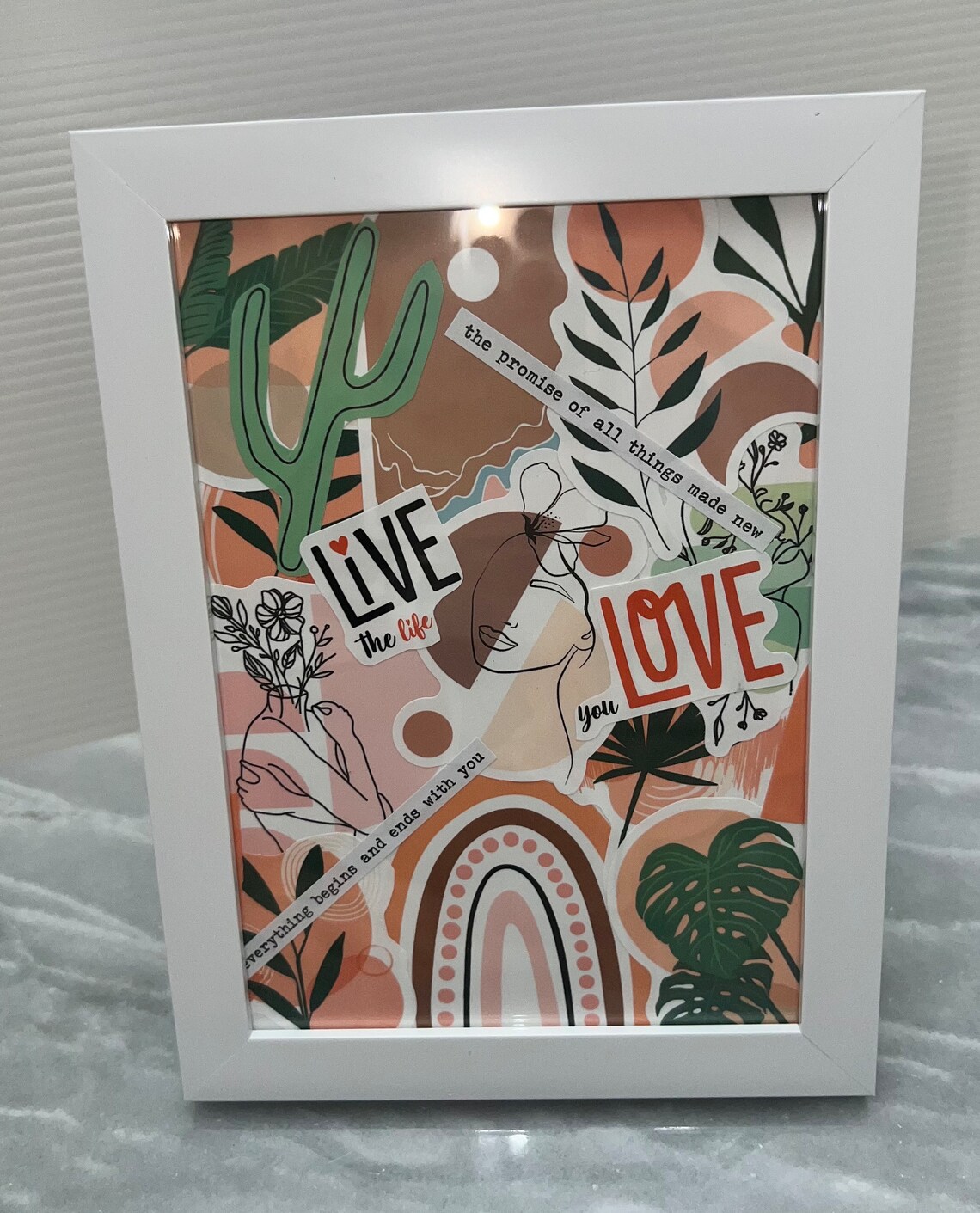 Inspo Frames - “live the Life You Love” - Etsy