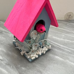 Decorative Birdhouse barbie Blue Mini - Etsy