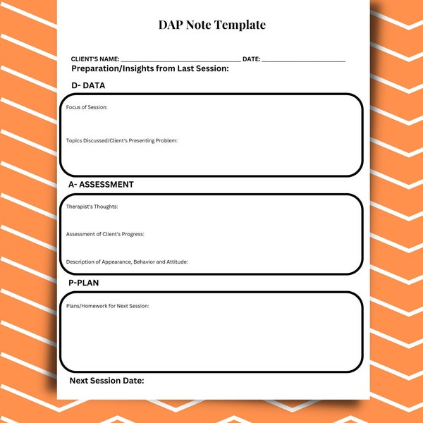 Dap Note Template - Etsy