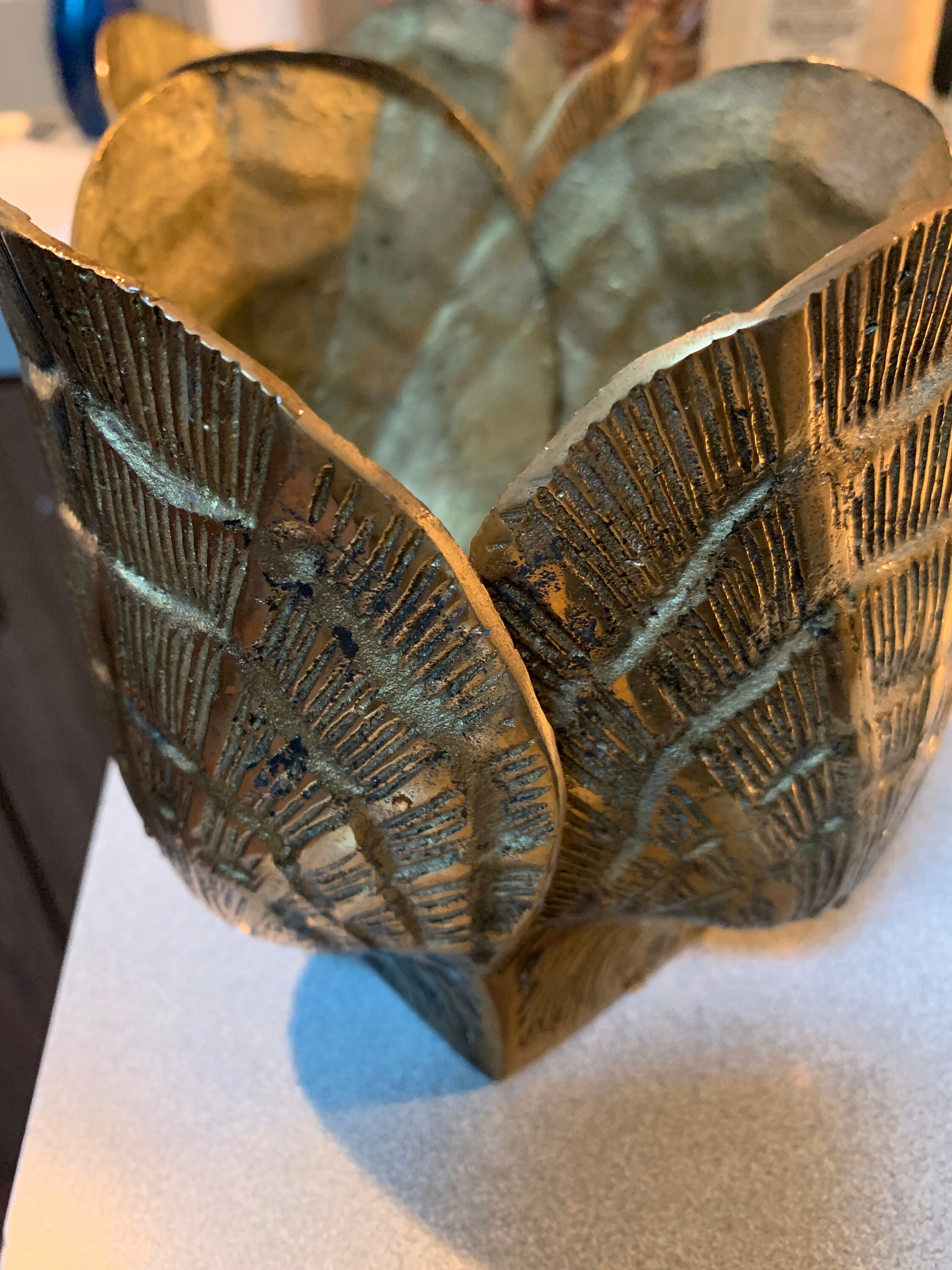 Brass Scallop Shell Planters - Etsy