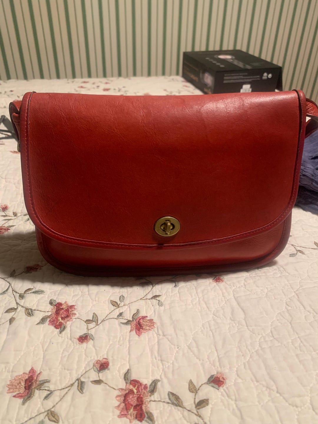 Vintage Coach Red City Bag - Etsy