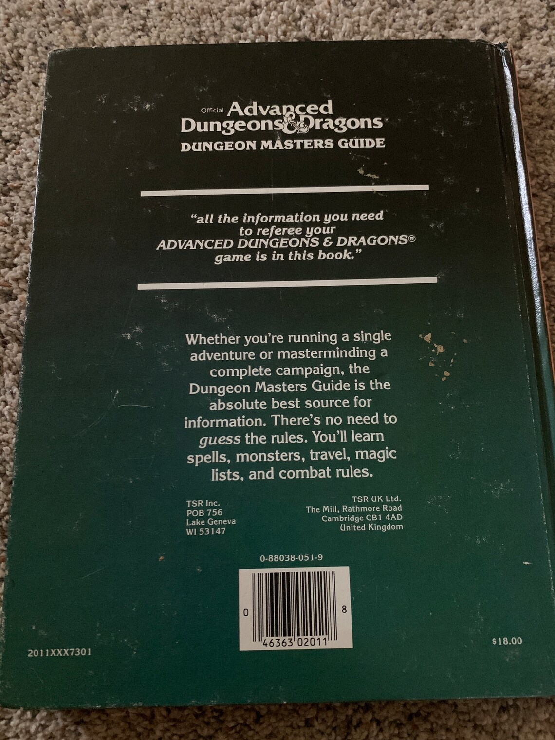 Advanced Dungeons & Dragons Dungeon Masters Guide - Etsy