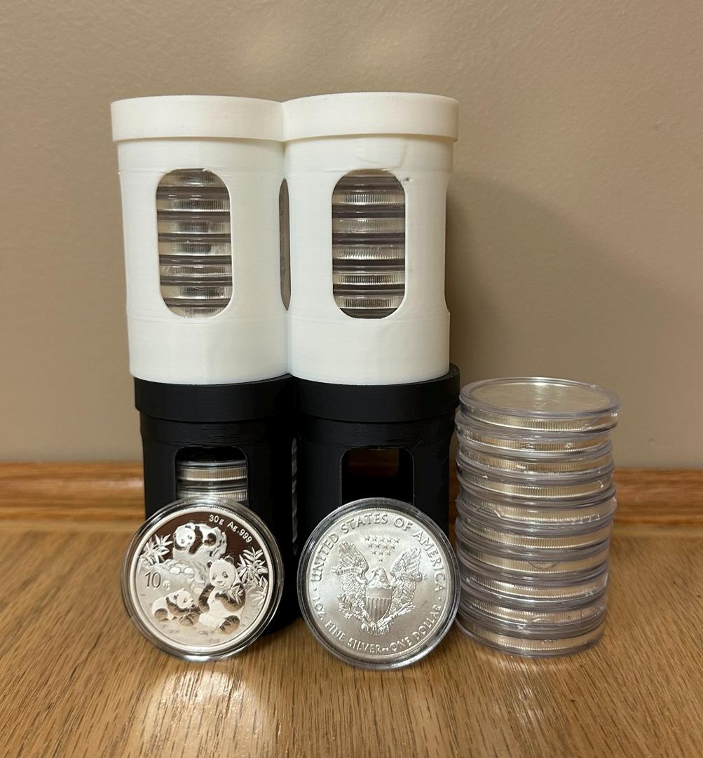 Silver Coin Organizer (up to 40 1oz Coins) - Etsy