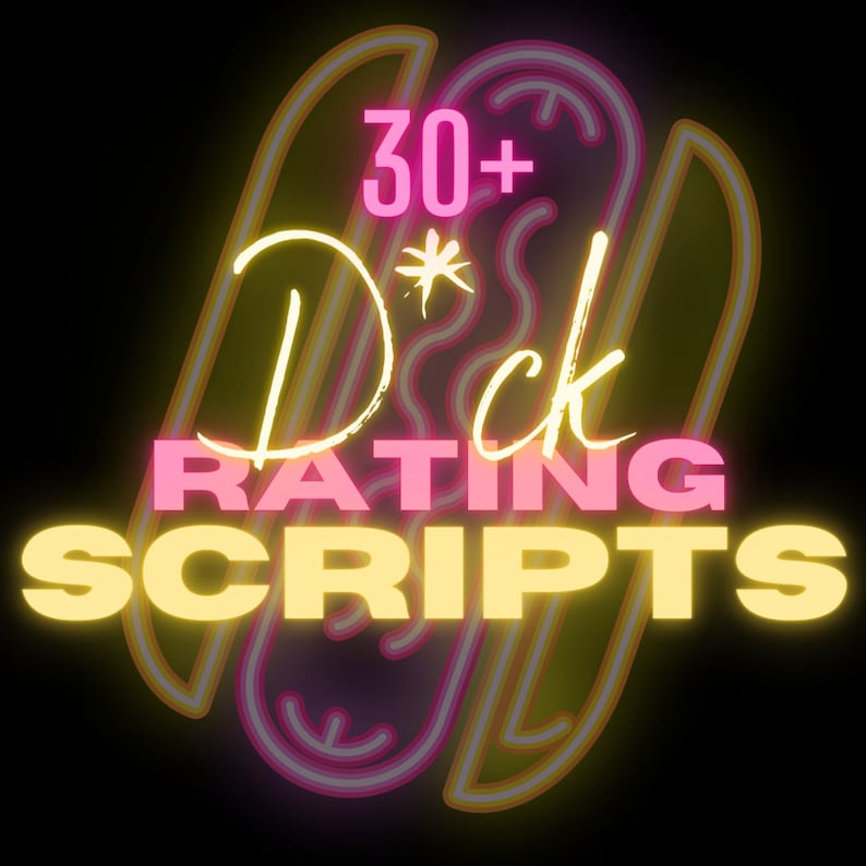 20 Dck Rating Scripts for Adult Creators Onlyfans Fansly Manyvids Twitch Camgirl Snapchat - Etsy