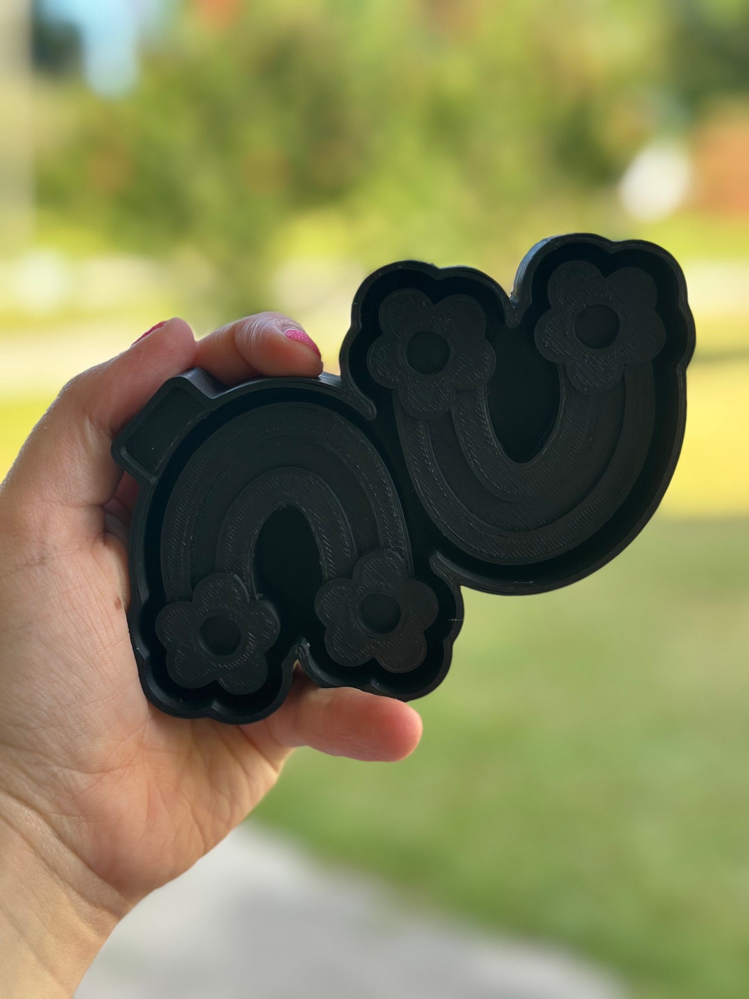 Freshie Mold, Rainbow Flower Vent Clip Mold, Freshie Supplies, Silicone ...