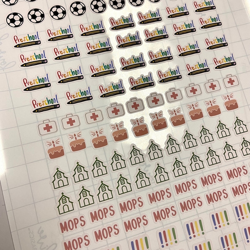 Kids Planner Stickers - Etsy