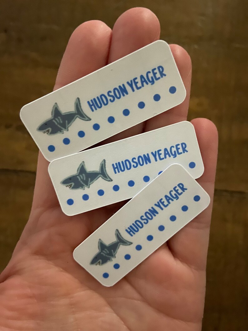 Shark Labels - Etsy