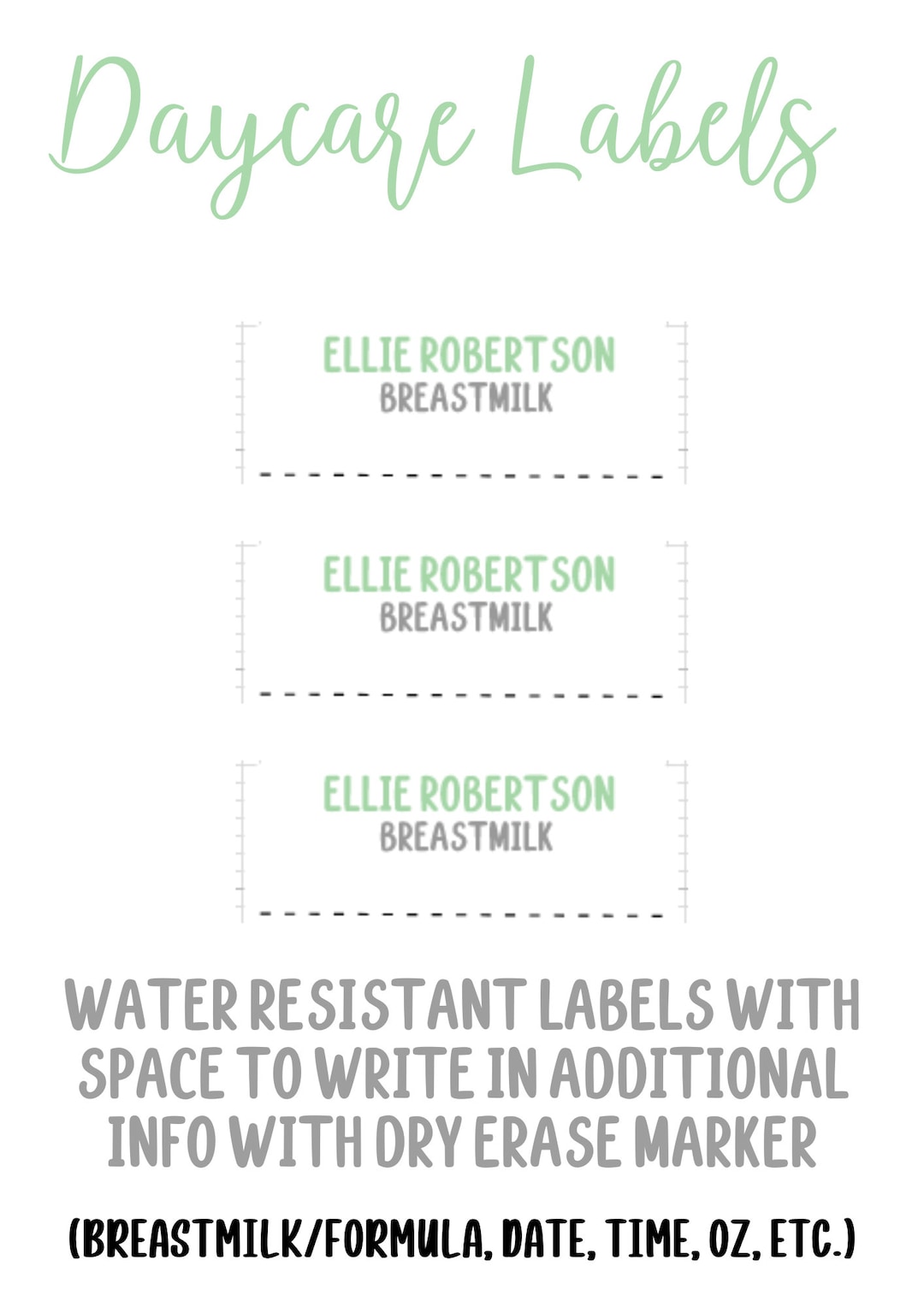 Daycare Labels - Etsy