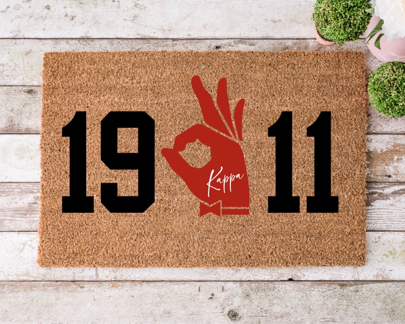 Kappa Alpha Psi Paraphernalia | Fraternity Doormat | Founders Day 1911 ...