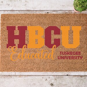 Tuskegee University | Personalized Doormat | Graduation Gift | HBCU ...
