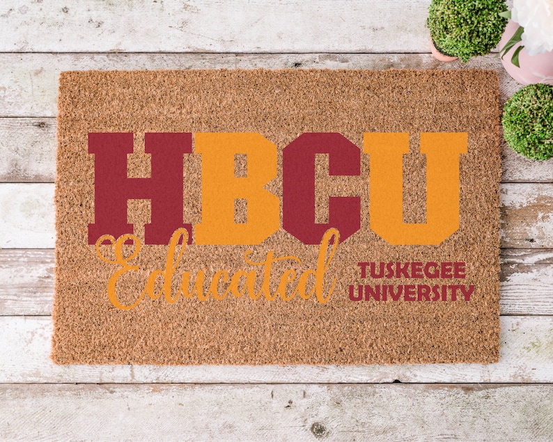 Tuskegee University | Personalized Doormat | Graduation Gift | HBCU ...