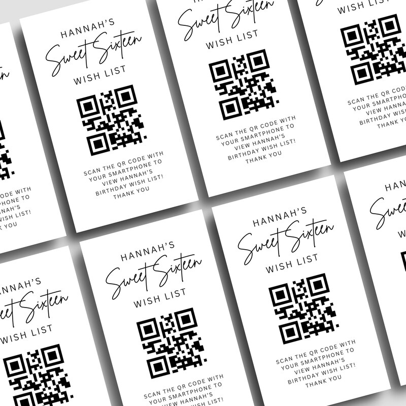 Qr Code Kids Birthday Invitation - Etsy