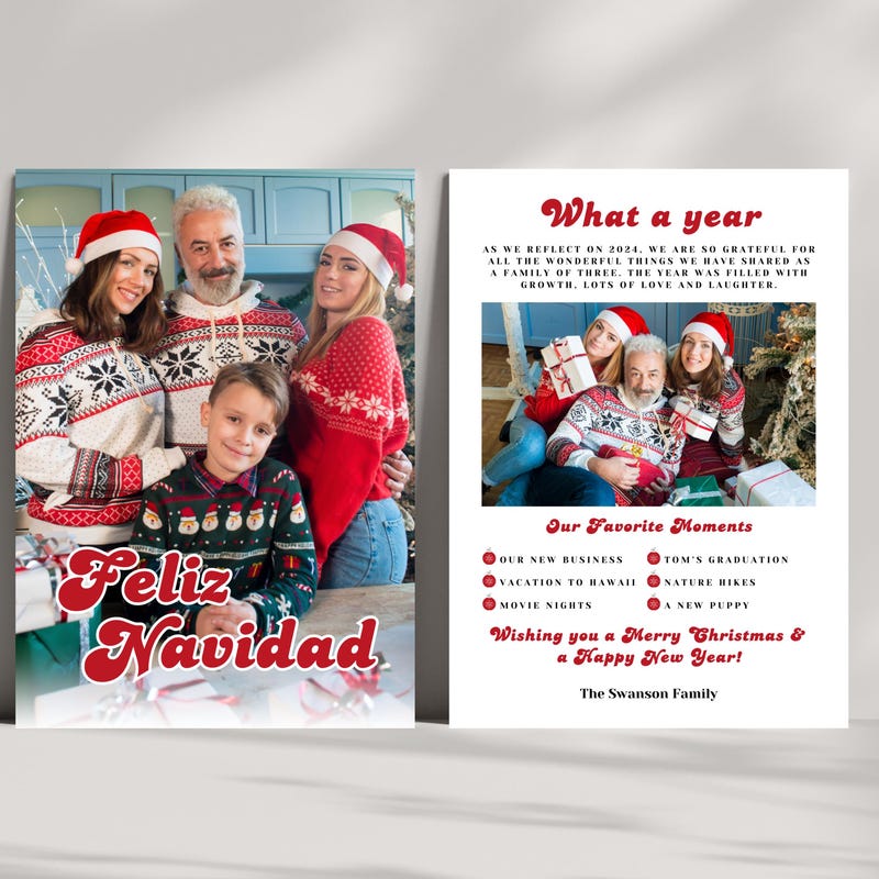 Spanish Xmas Card - Etsy