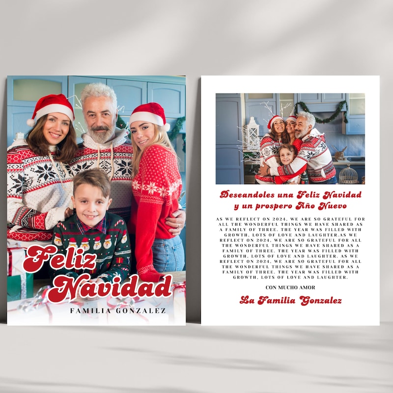 Spanish Xmas Card - Etsy